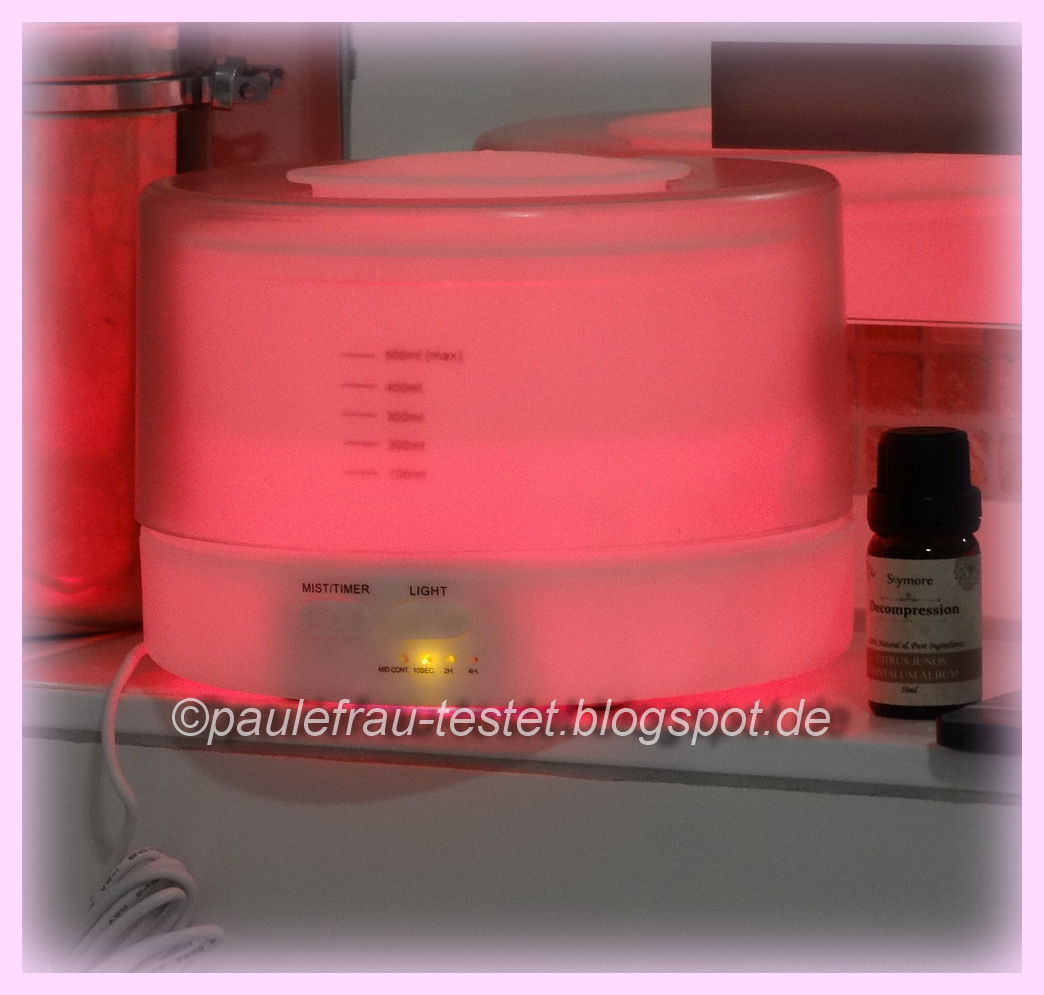 Paulefrau´s Testblog: Aroma Diffusor mit LED-LIcht