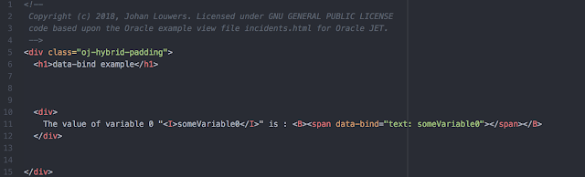 Johan Louwers - Tech blog: Oracle JET - Knockout data-bind
