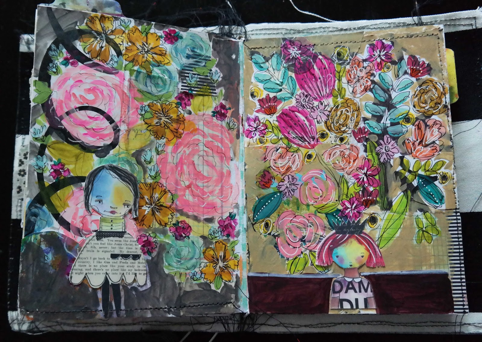 Artful Play: Finished Mini Art Journal & Starting Large One