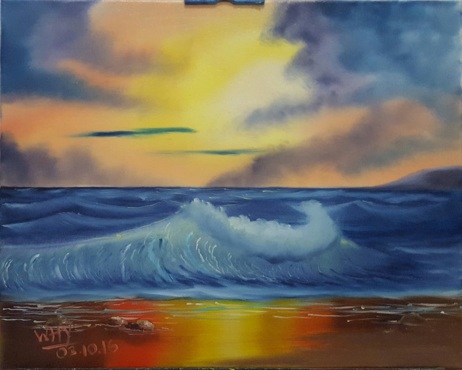 Galeri Lukisanku - My Painting Gallery: Ocean Sunset