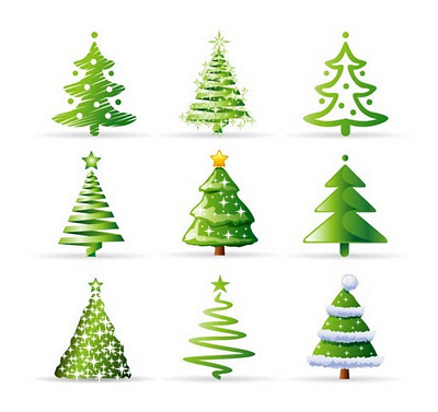 FREE Christmas Tree Vector Collection | Ipietoon - Blog Design and ...