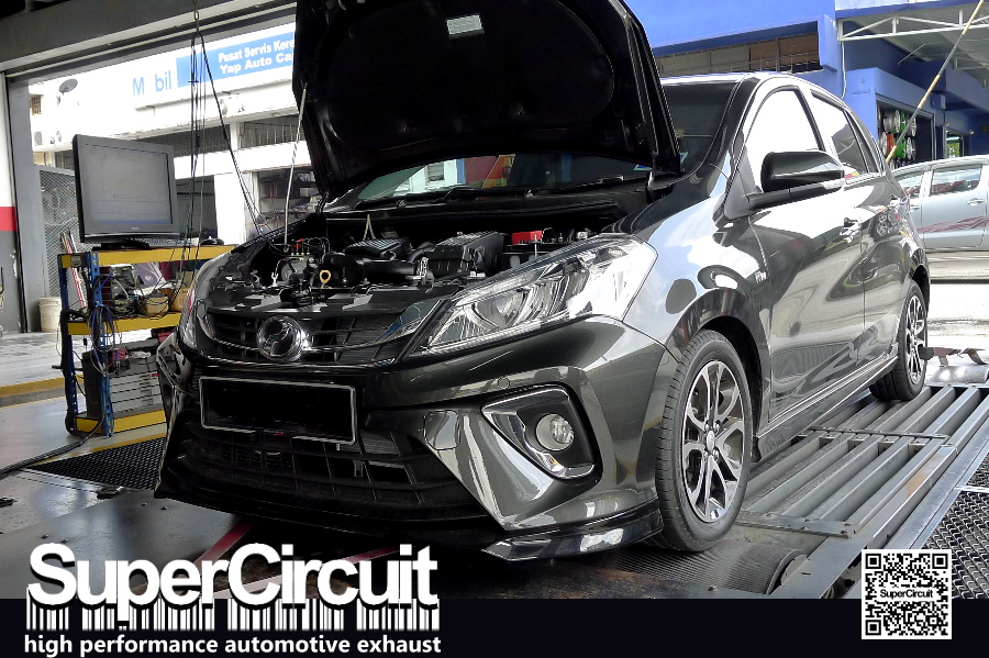 SUPERCIRCUIT Exhaust Pro Shop: R&D of the 3rd generation Perodua Myvi 1 ...