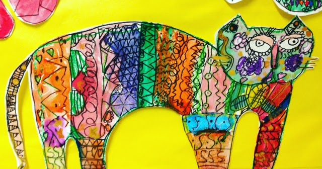 ashcanworks: Laurel Burch Line Pattern Cats