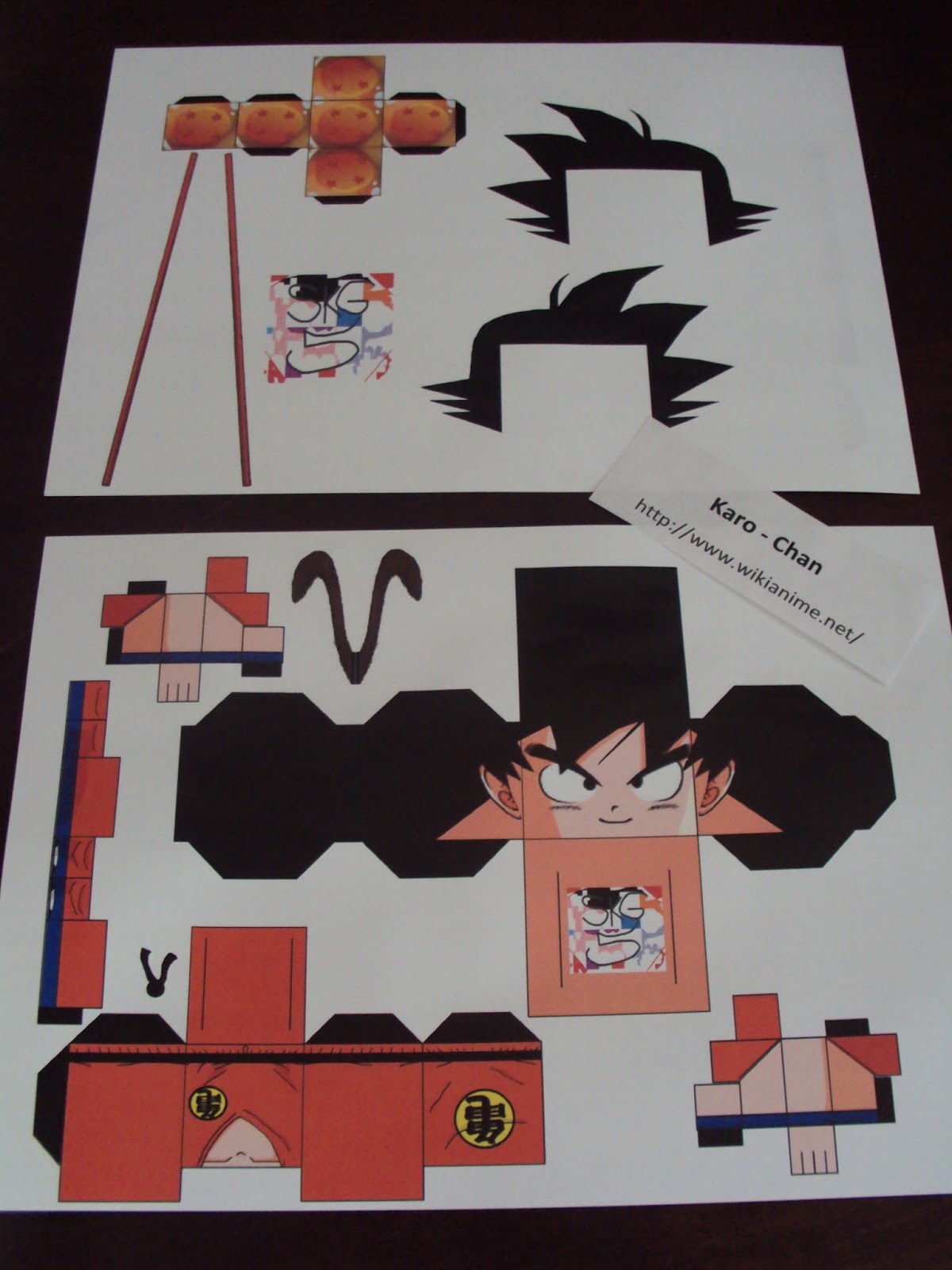 Como hice el papertoy de Goku. | Wiki Japon