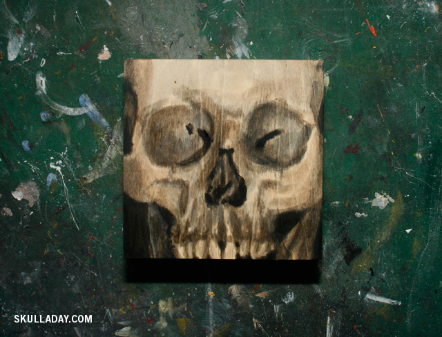 100 Painted Skulls #79