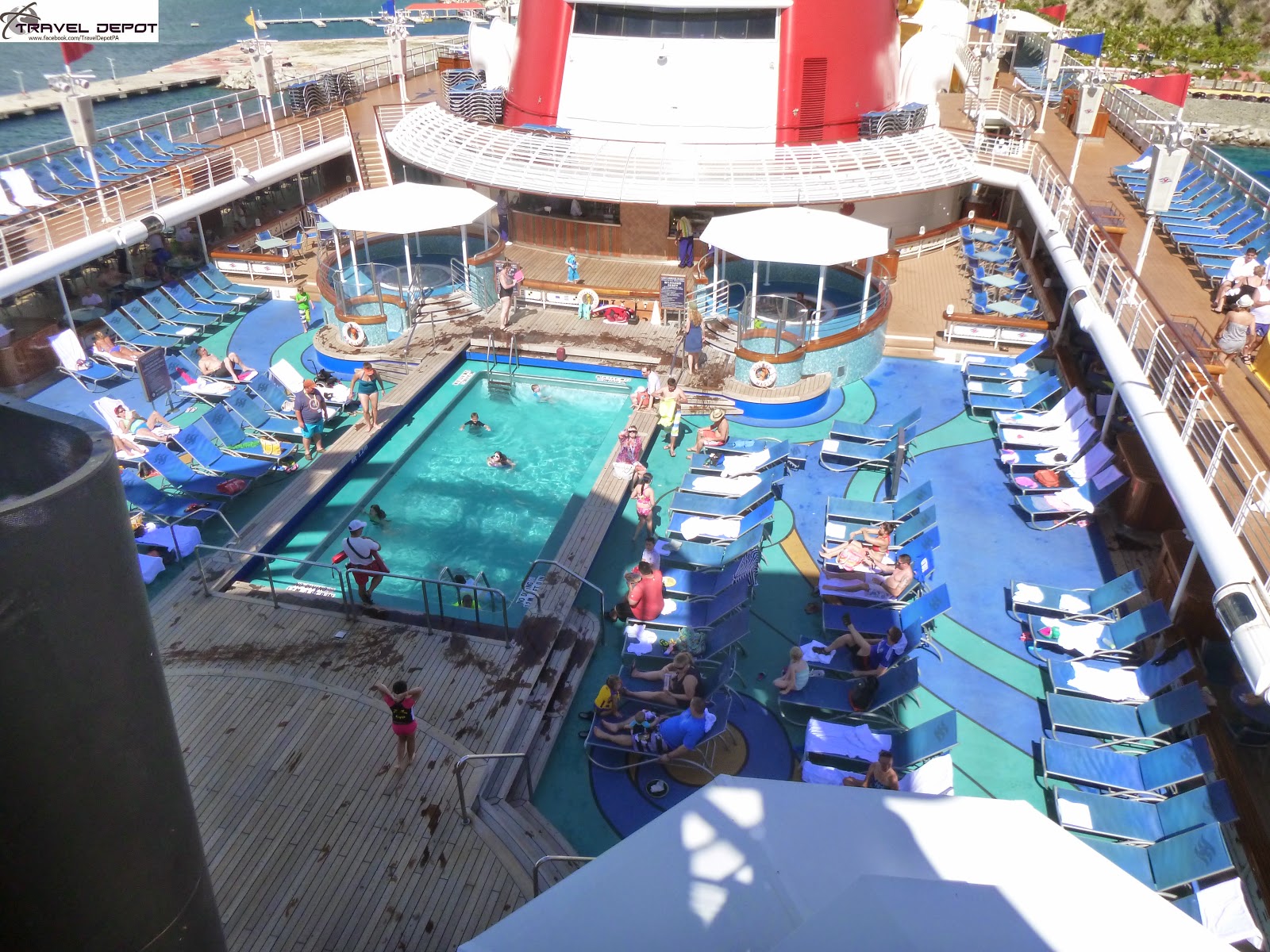 Pool areas aboard the Disney Magic Cruise Ship | Travel Depot