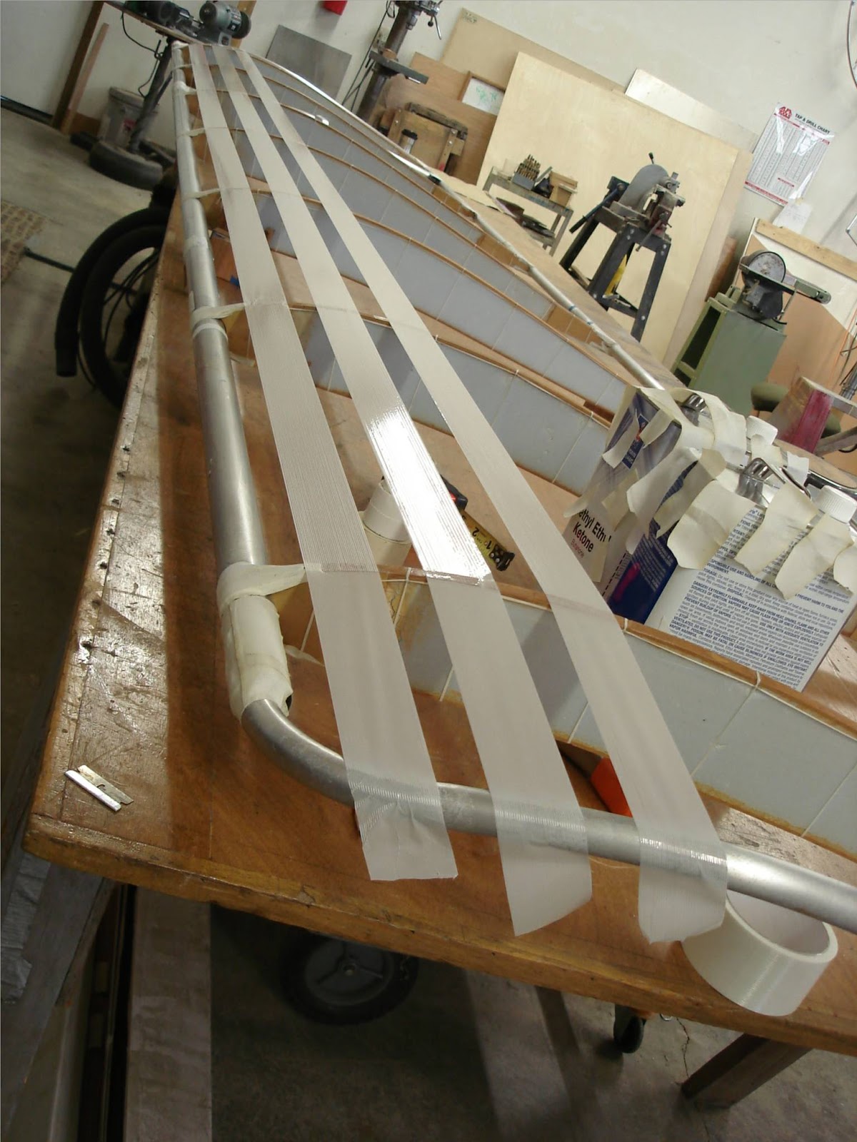 Easy Riser glider frame repair diary: #8 Covering & Sealing Using ...