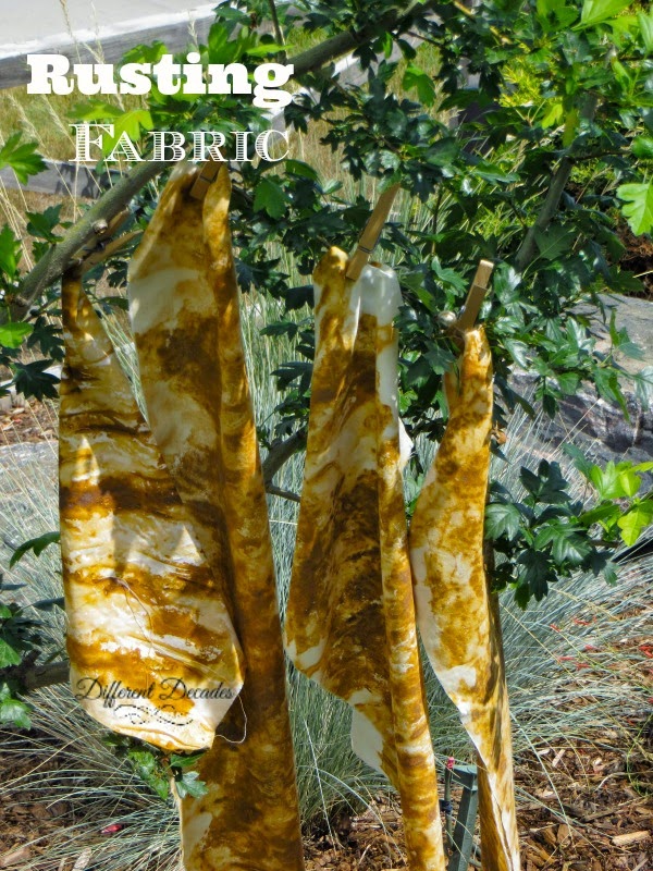 Different Decades: Fabric Rust Dyeing