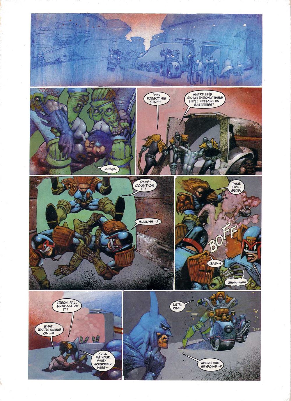 DC - Batman/Judge Dredd book one: The day Batman met the Law. - The ...