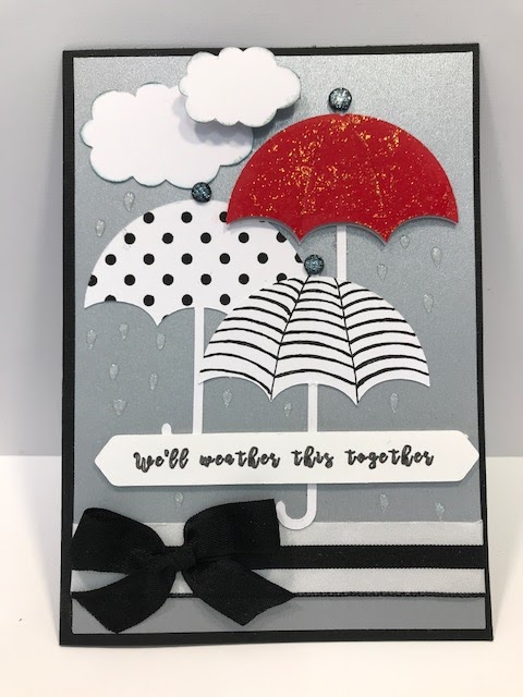 SCRAPBOOKING WITH M.E.: Rainy Day Card Tutorial