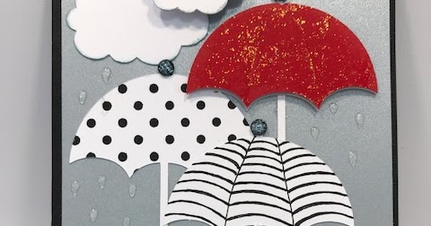 SCRAPBOOKING WITH M.E.: Rainy Day Card Tutorial