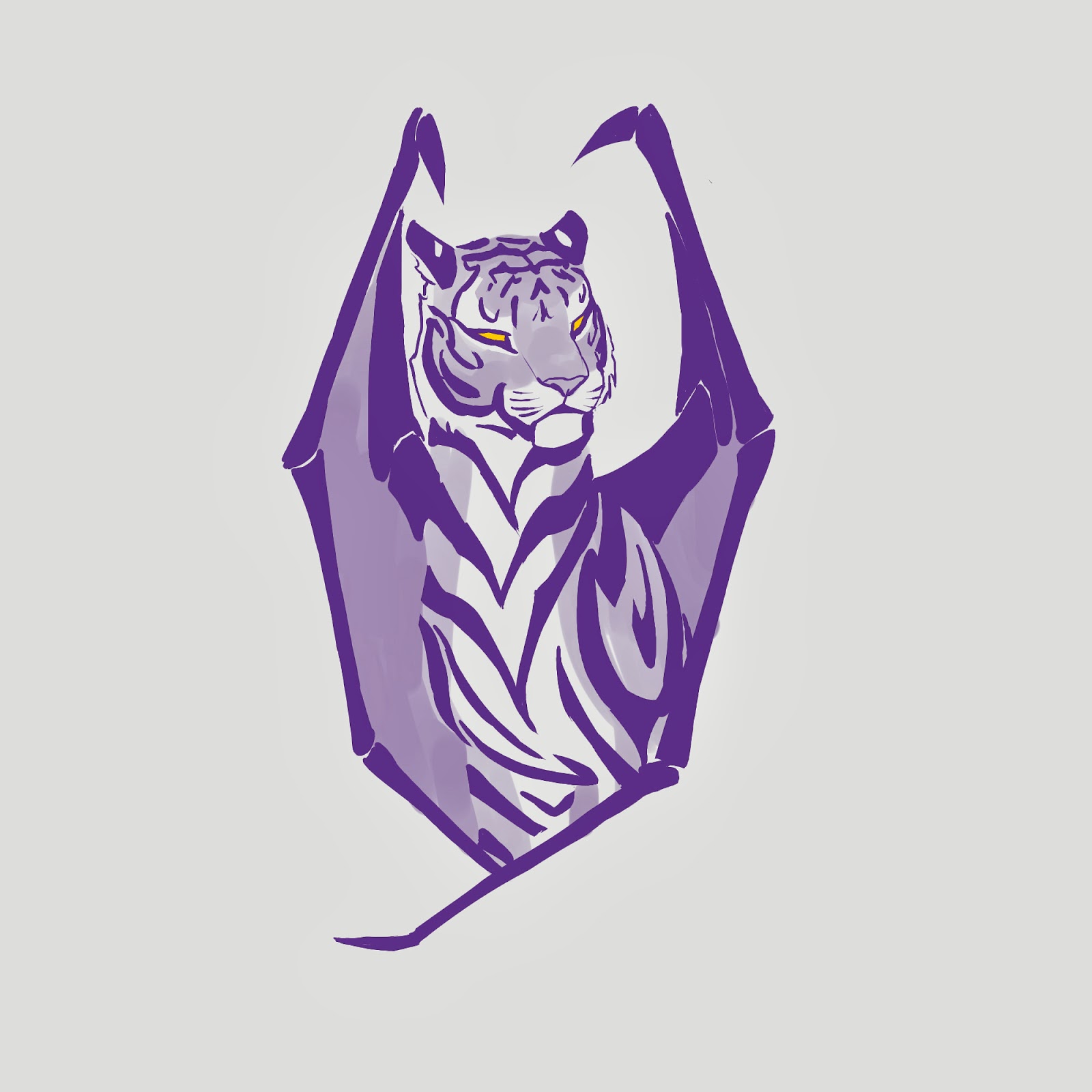 Purple Tigress Illustration: Purple Tigress Logo Designs