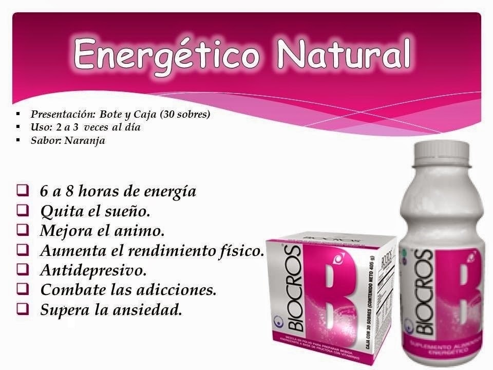 Productos Omnilife: BIOCROS ,Bebida Energética Natural