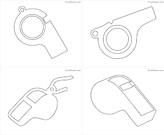 Four Coloring: Free printable Whistle coloring pages for kids