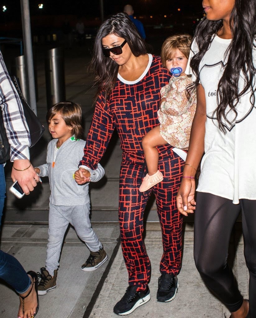 Mason Dash Disick-I grow from day to day: Arrive at JFK Airport.
