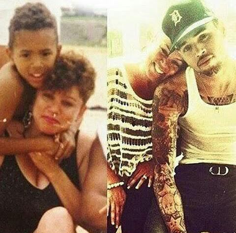 Chris Brown wishes his mum a happy birthday with lovely throwback pic