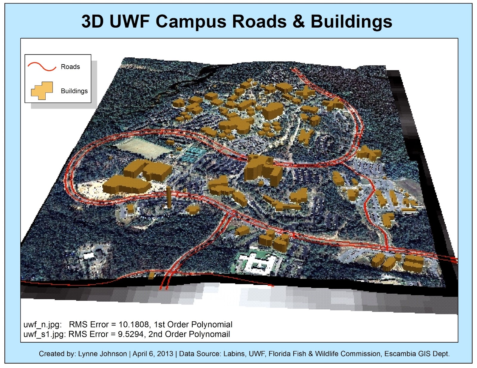 GIS Blog: Intro to GIS, Lab 13: Georeferencing & ArcScene