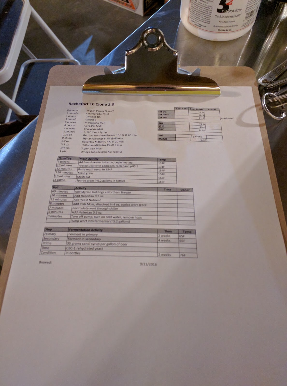 My Brewing Process, Part 1 - Getting Ready to Brew