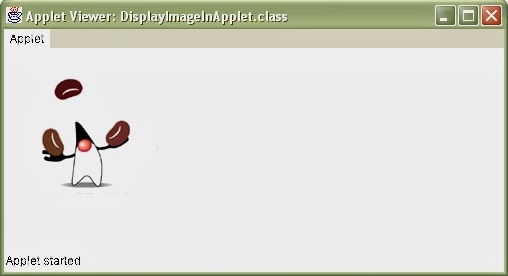 Displaying The Image Object On The Java Applet