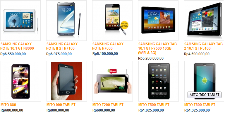 Daftar Harga Tablet Terbaru 2013 | PopularTopNews