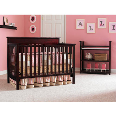 sweetpickins: Graco - Lauren Convertible Classic Crib in Classic Cherry