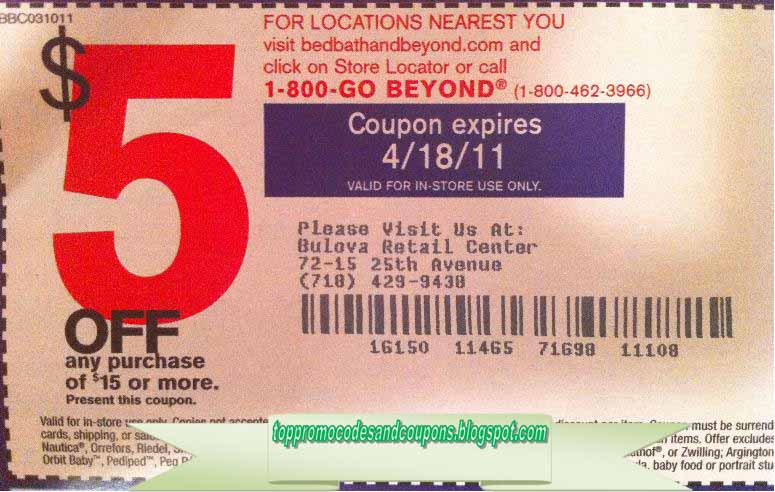 Free Promo Codes and Coupons 2023: Bed Bath and Beyond Coupons