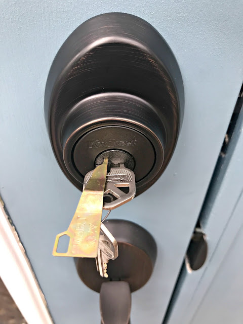 Our beautiful back door transformation! | Thrifty Decor Chick | Thrifty ...