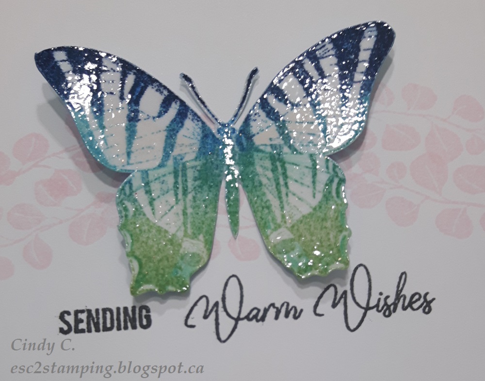 Escape to Stamping: Ombre butterfly