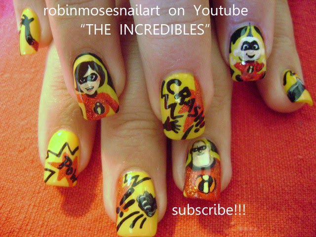 Nail Art by Robin Moses: "frankenweenie nails" "pixar nails" "minion ...