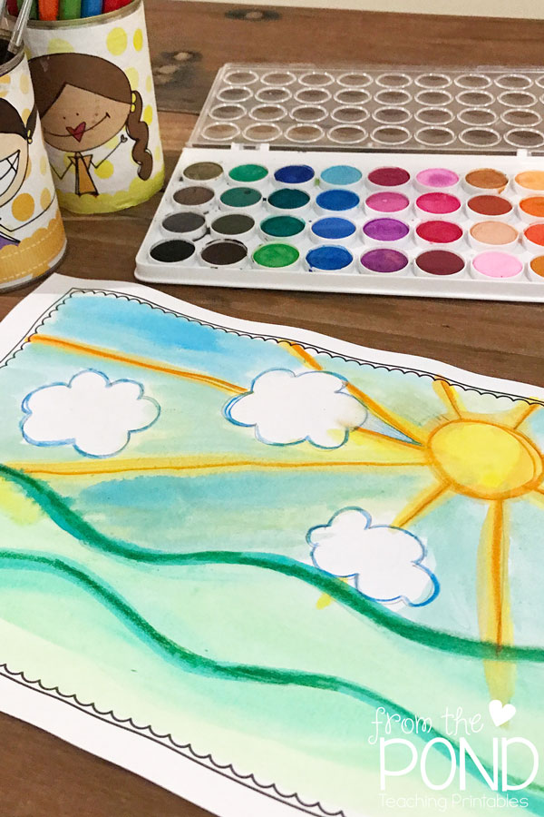 Sunrise Directed Art Freebie | From the Pond