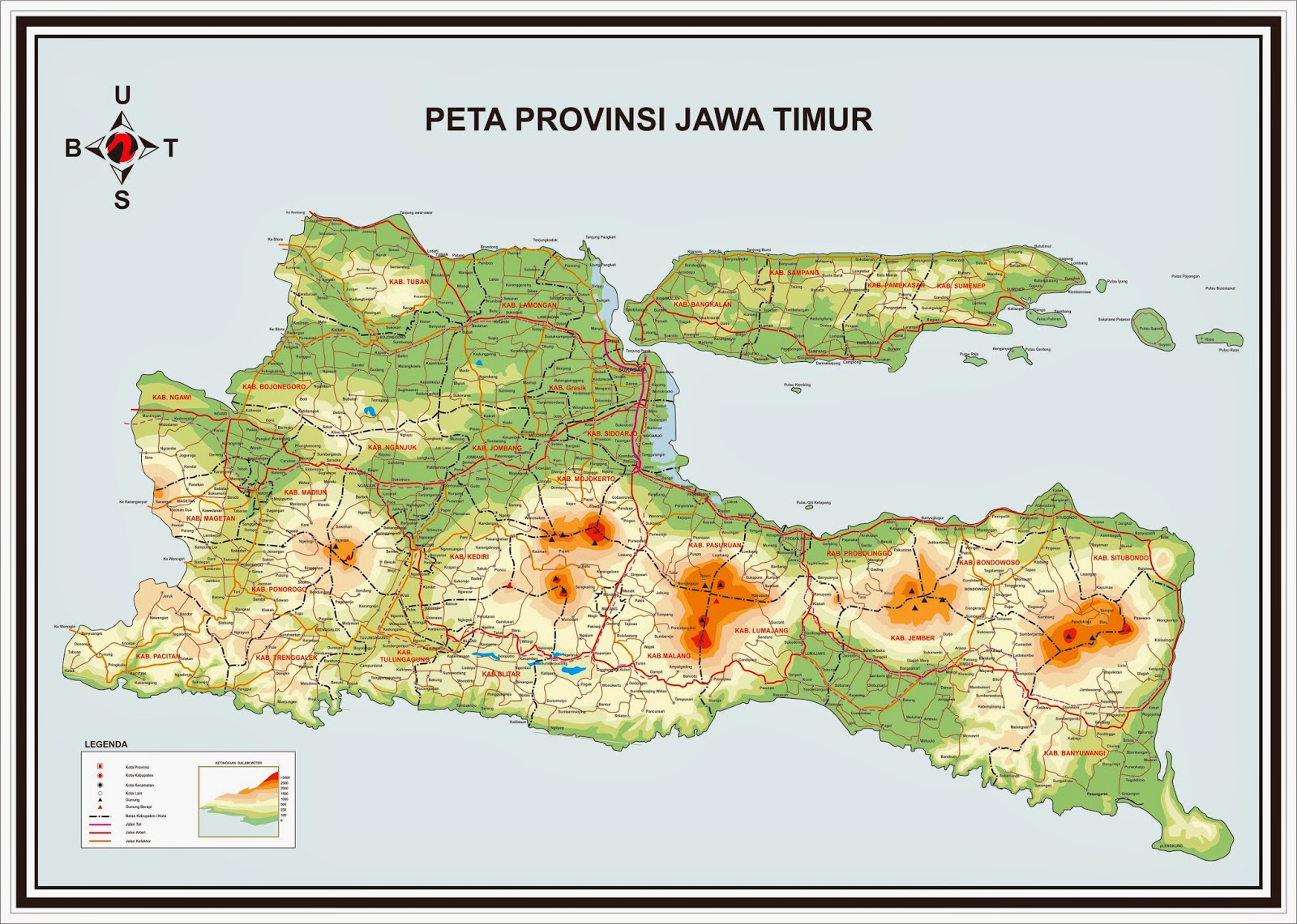 Ridwan's Blog: Peta Jawa Timur format Coreldraw