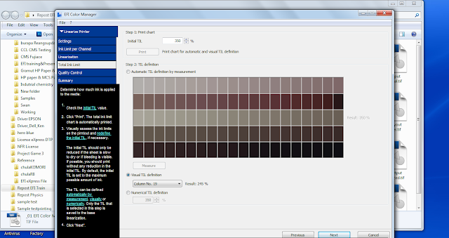color management EFI: วิธีการทำโปรไฟล์บน Software EFI 4.5