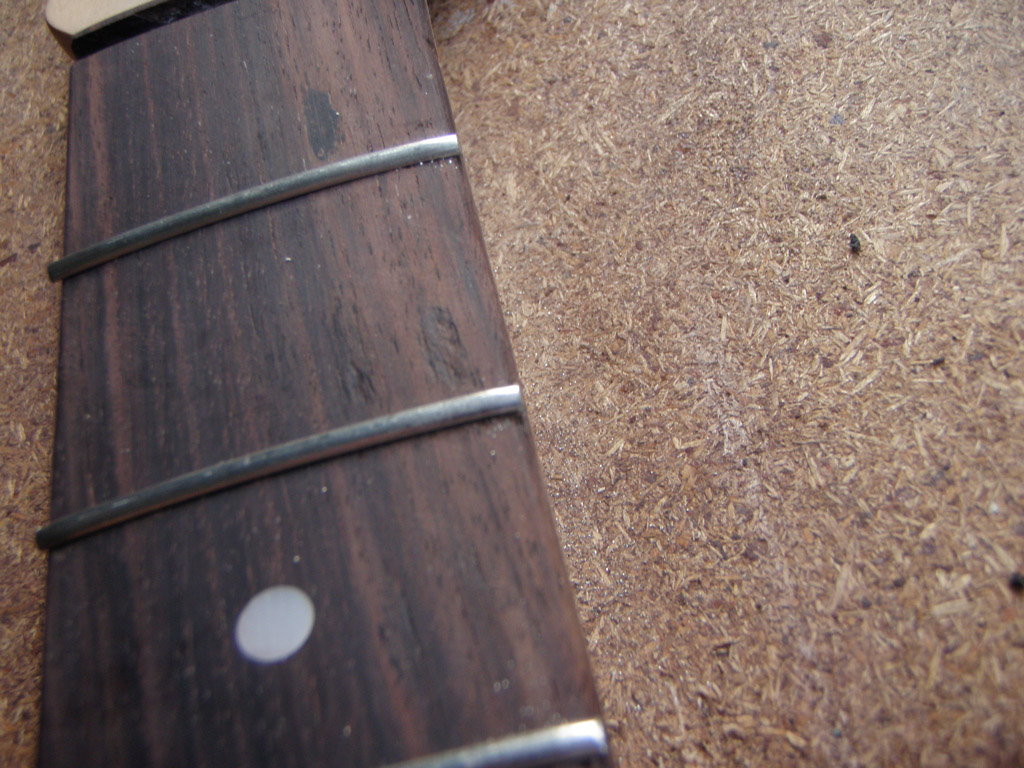 Hofner Colorama II restoration project (part 3) - re-fretting the ...