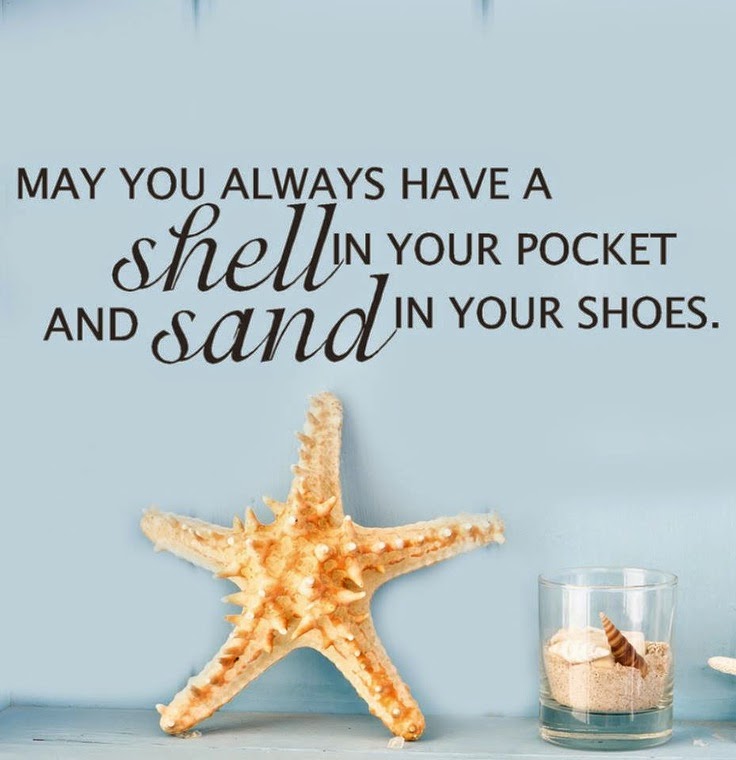 May you always have a shell in your pocket and sand in your shoes ~ God ...