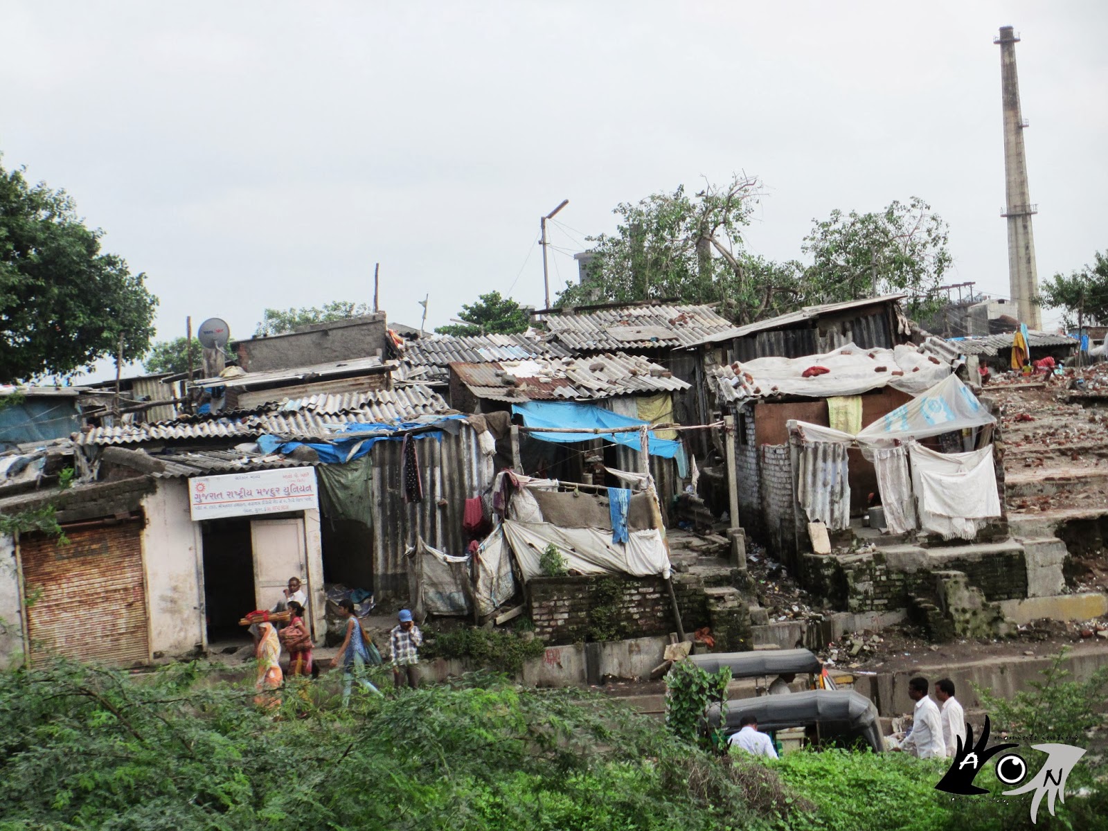 below the line......