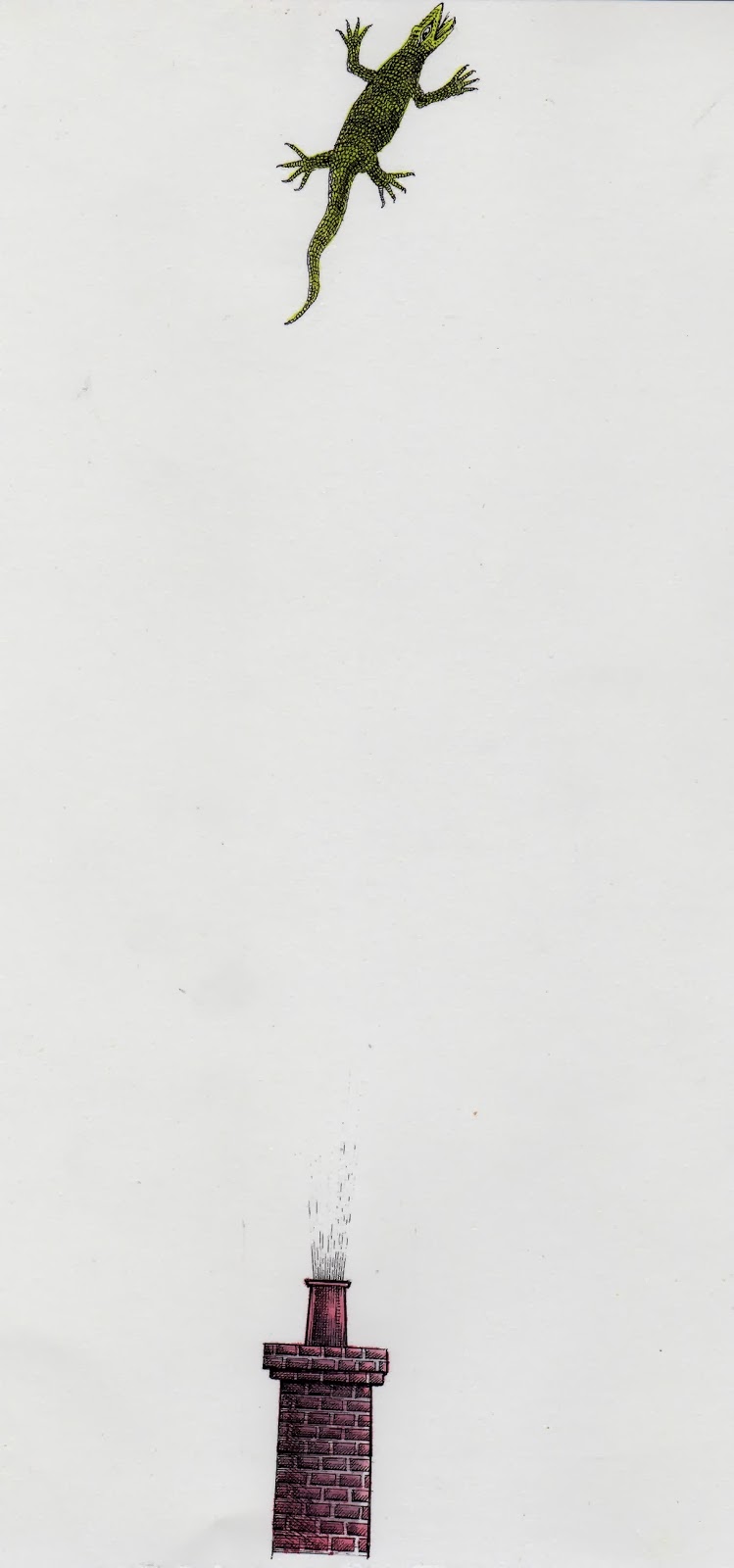 John Vernon Lord: Bill the Lizard is kicked up the chimney by Alice