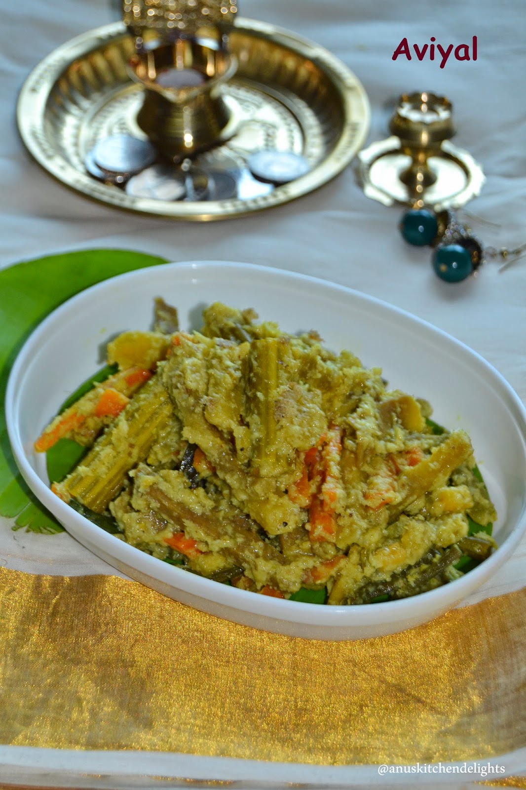 Anu's Kitchendelights: Aviyal - Kerala style Aviyal - Vishu sadhya recipes: