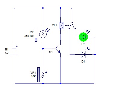 Rangkaian sensor cahaya | Sensor cahaya dengan LDR - Belajar Teknik ...