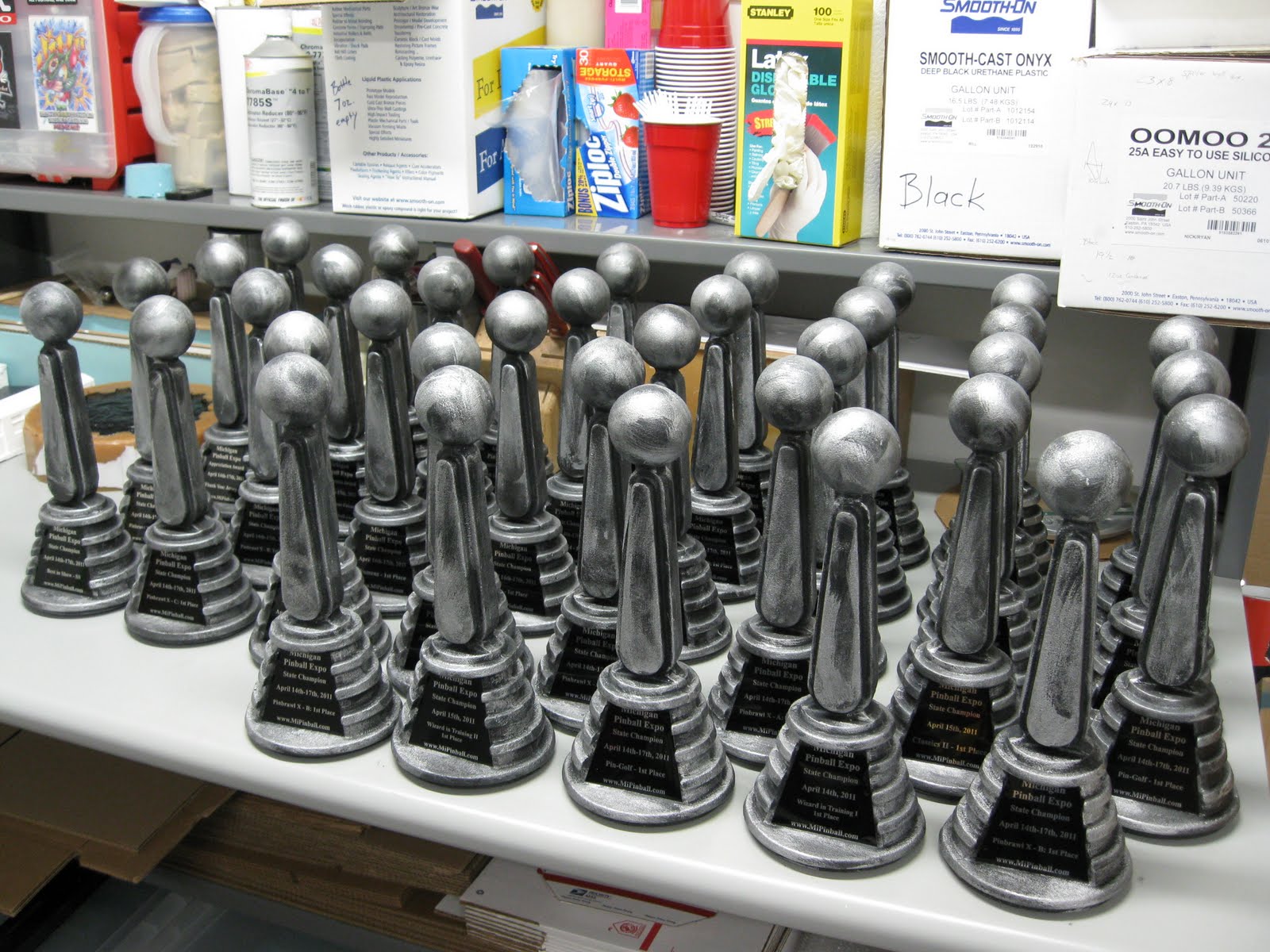 Back Alley Creations: Michigan Trophy's are Done!!!!!!