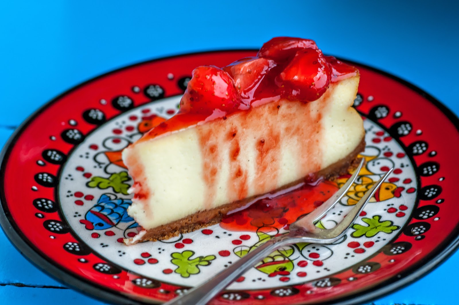 Lenie's blog : Cheesecake naturel met topping van rode vruchten