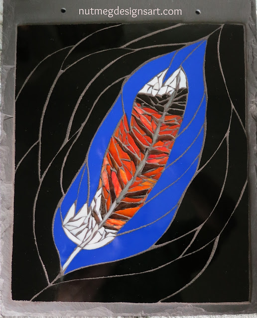 Stratoz: Red-Tailed Hawk Feather in Glass