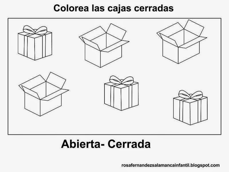 Maestra de Infantil: Conceptos espaciales: abierto-cerrado, Dentro ...