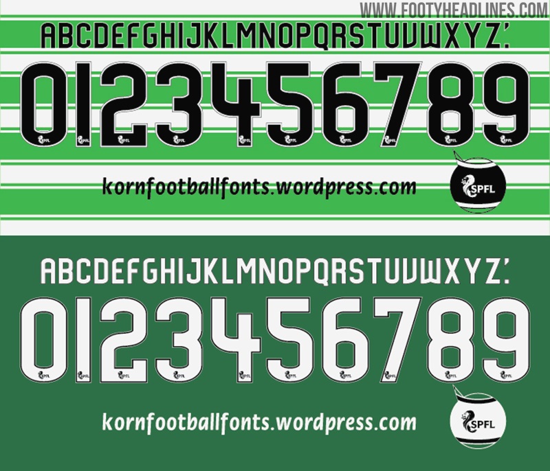 Free Google Font? All-New Celtic / Scottish Premiership 20-21 Kit Font ...