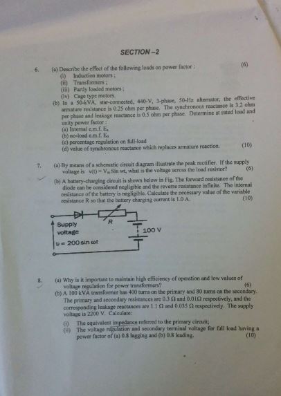 Electrical ⚡💡- MEO Class 2 Papers