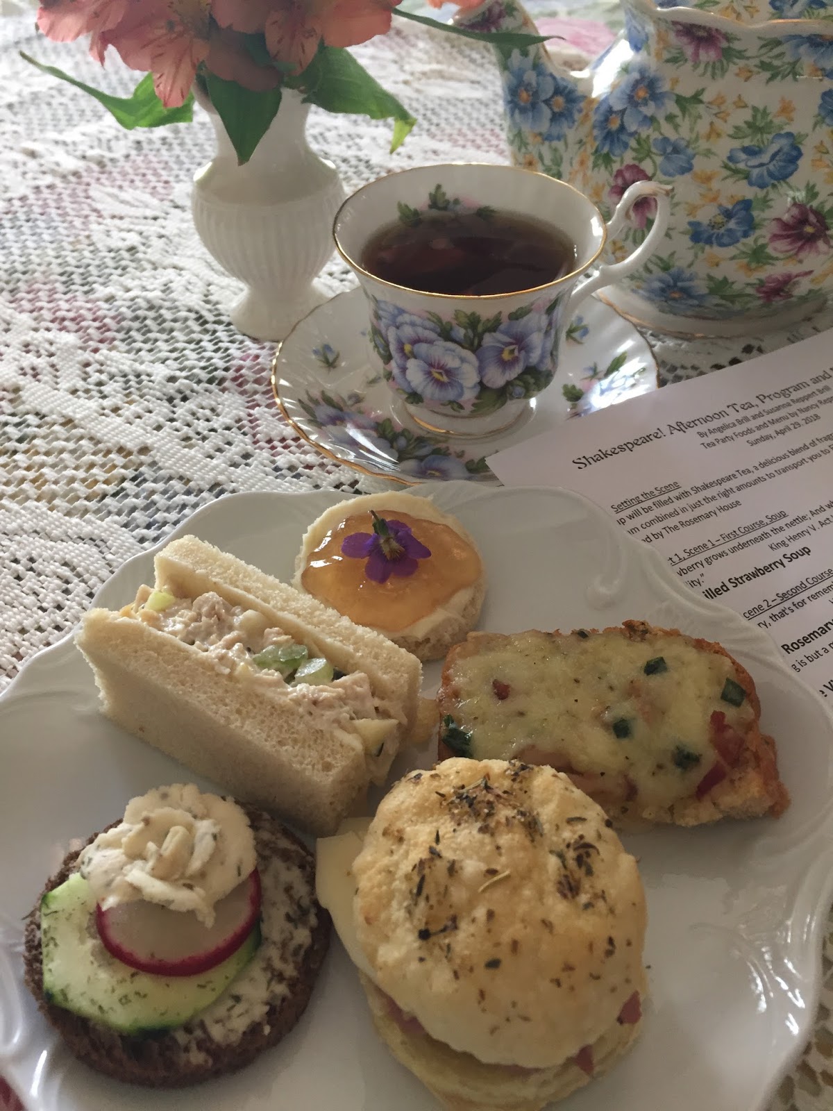 Rosemary's Sampler: A Themed Tea - Shakespeare!