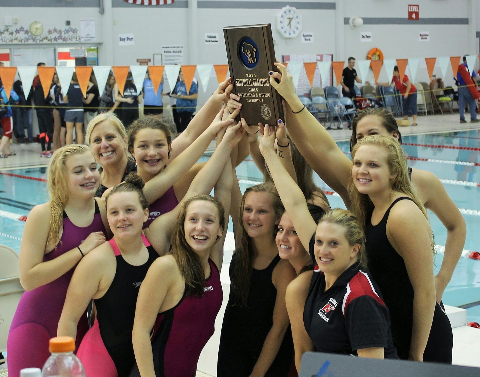 NHS Rocket Swimming and Diving Team: 2014 Sectional Champions!!
