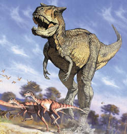Carnotauro ou Carnotaurus.