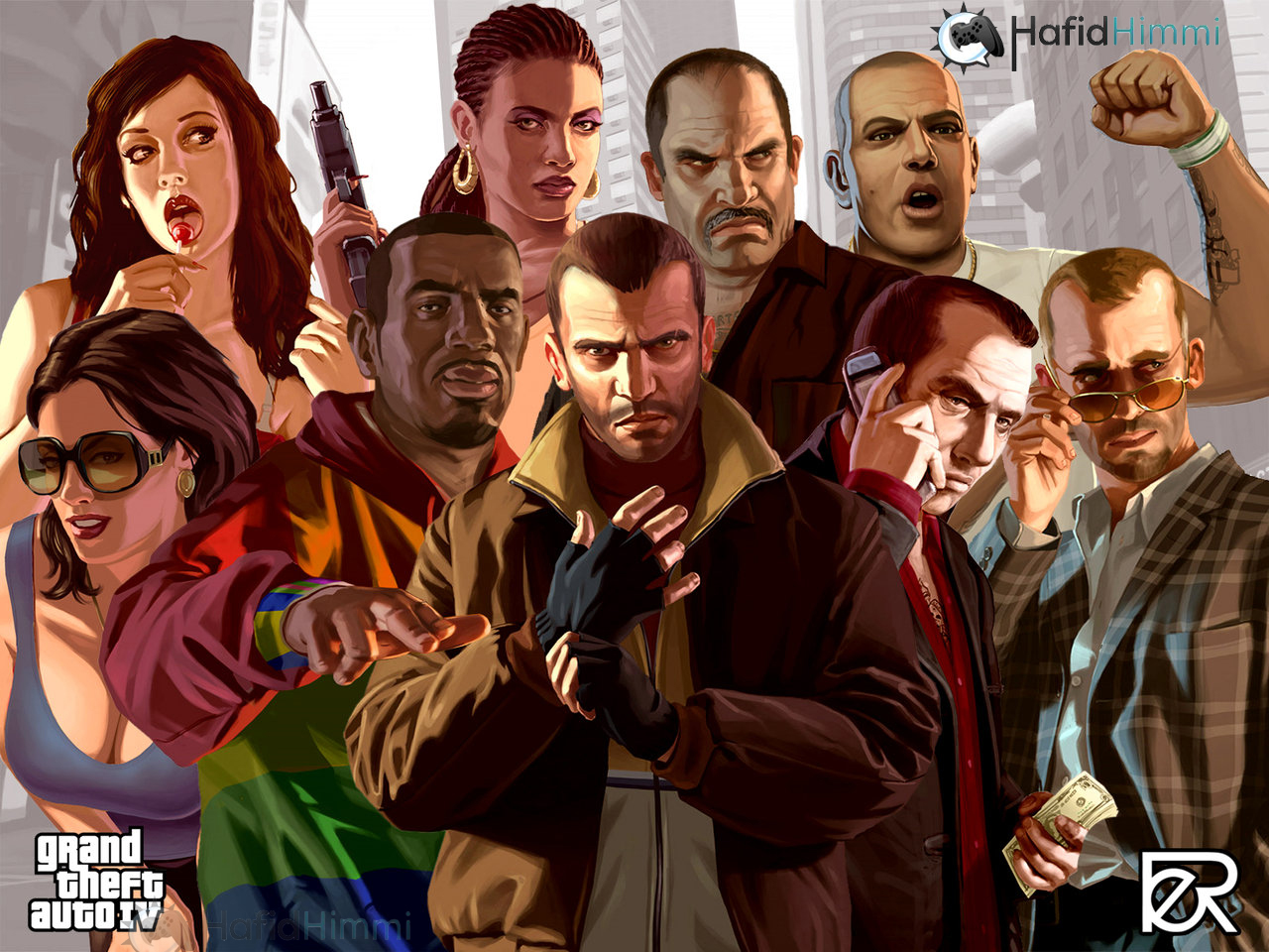 شرح طريقة لعب لعبة GTA IV اون لاين مع الشرح الكآمل بالفيديو لي عام 2014