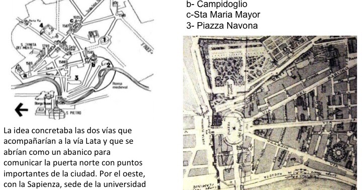 HISTORIA DE LA ARQUITECTURA II T.N: Plan urbanistico de Sixto V para Roma