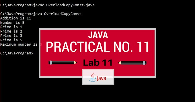 Java-11: Write a program in Java to develop overloaded constructor ...